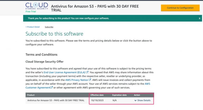 Cloud Storage Security Antivirus for Amazon S3 を使ってみた | iret.media