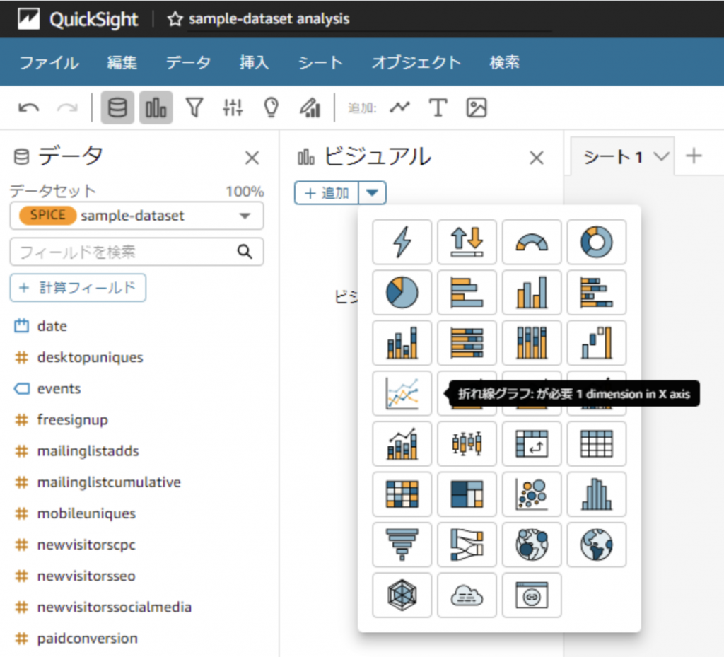 QuickSightの基本的な使い方 | iret.media