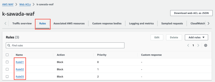 AWS WAFでWeb ACLs RulesのPriorityを変更する方法 | iret.media