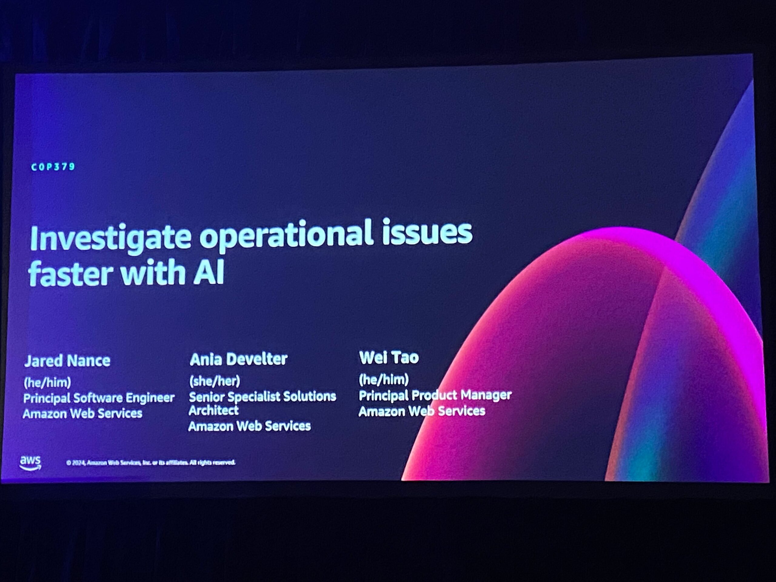 【AWS re:Invent 2024】CloudWatch で Amazon Q Developer を使えるようになりました ...